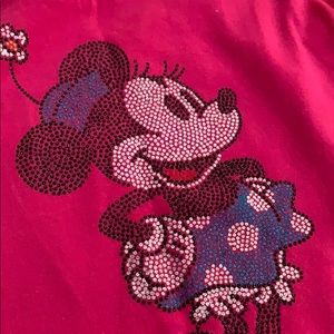 Disney | Shirts & Tops | Disney Store Minnie Mouse Glitter Xs Girls ...